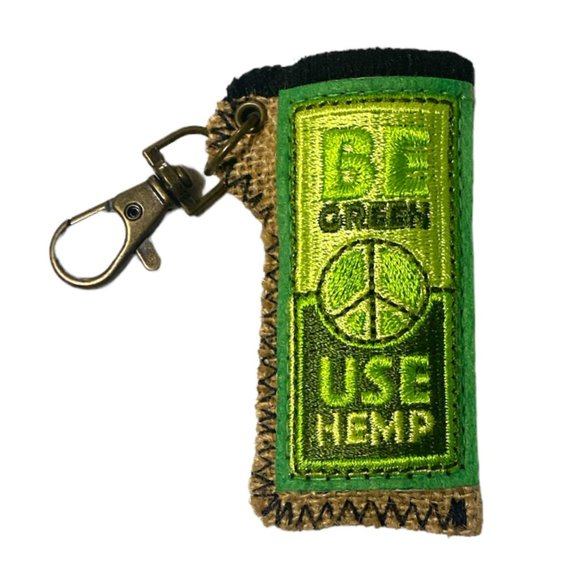 Other | Be Green Hemp Design Case Keychain W Patch Fits Bic Standard J6 ...